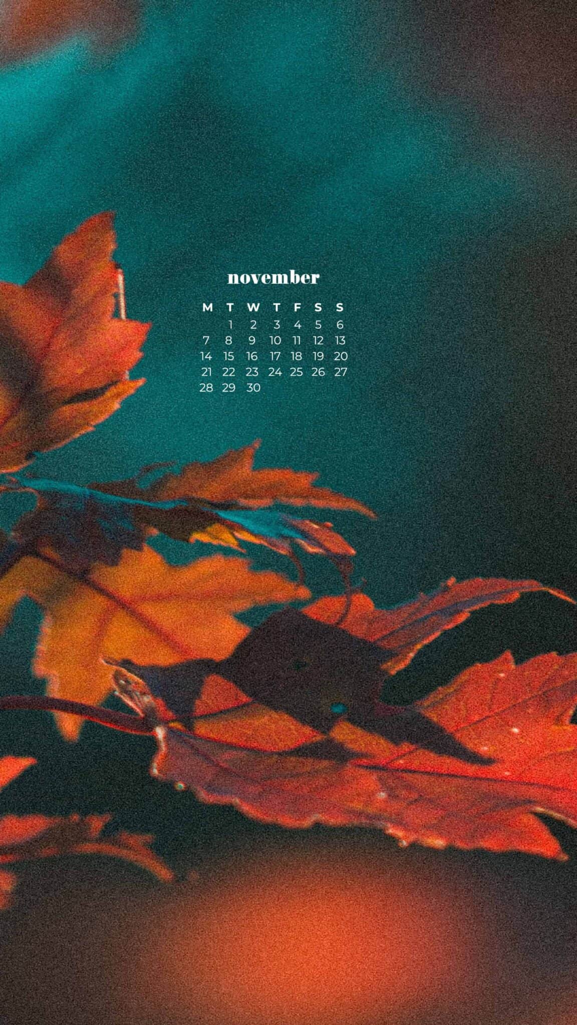 November 2022 wallpapers – 59 FREE desktop & phone calendars