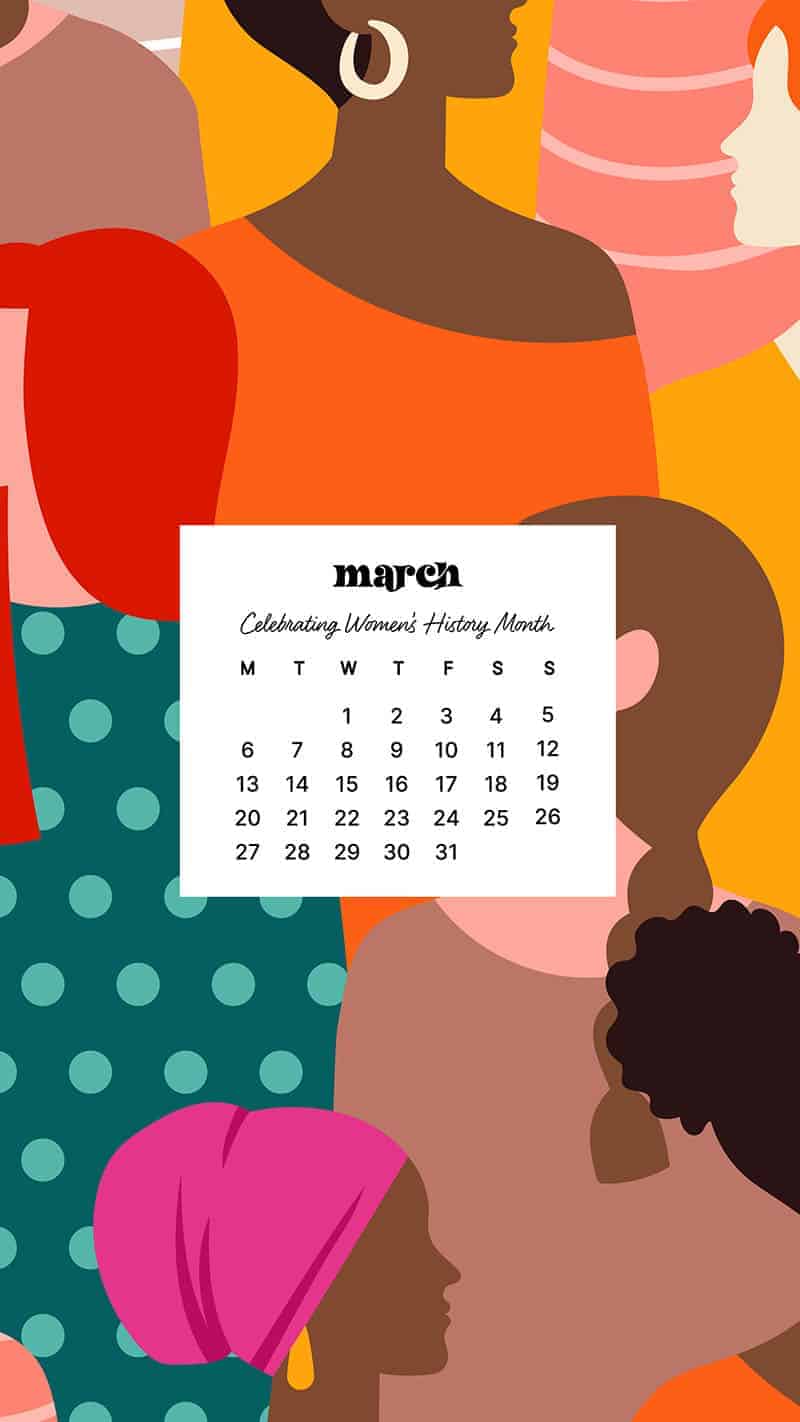 Women's History Month 2023 - 20 FREE wallpaper calendars!