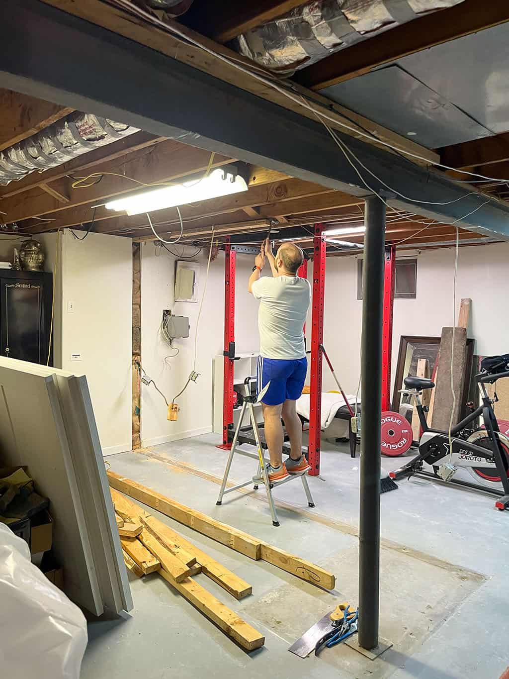 DIY basement update on a small budget — Phase 1 progress