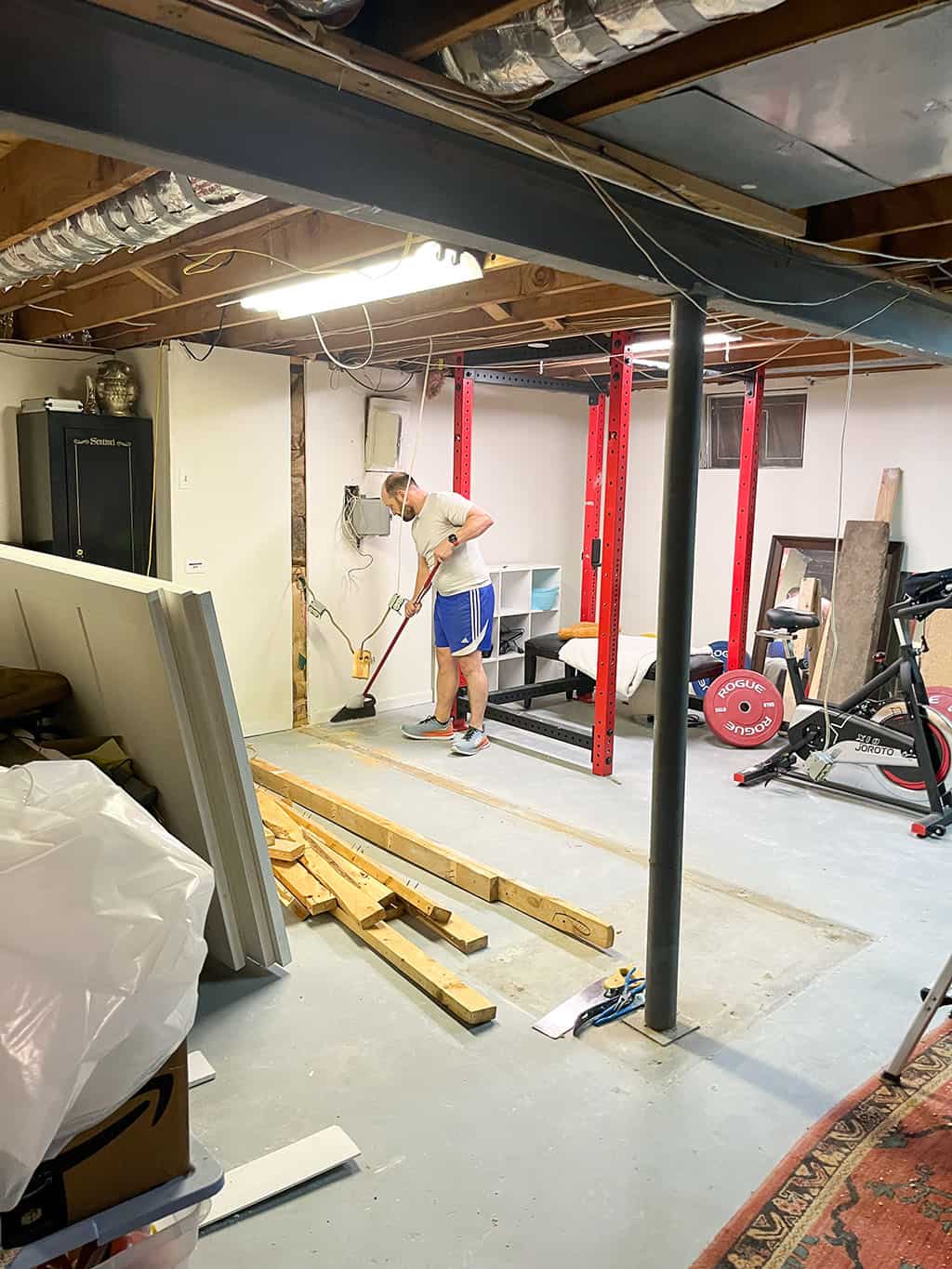 DIY basement update on a small budget — Phase 1 progress