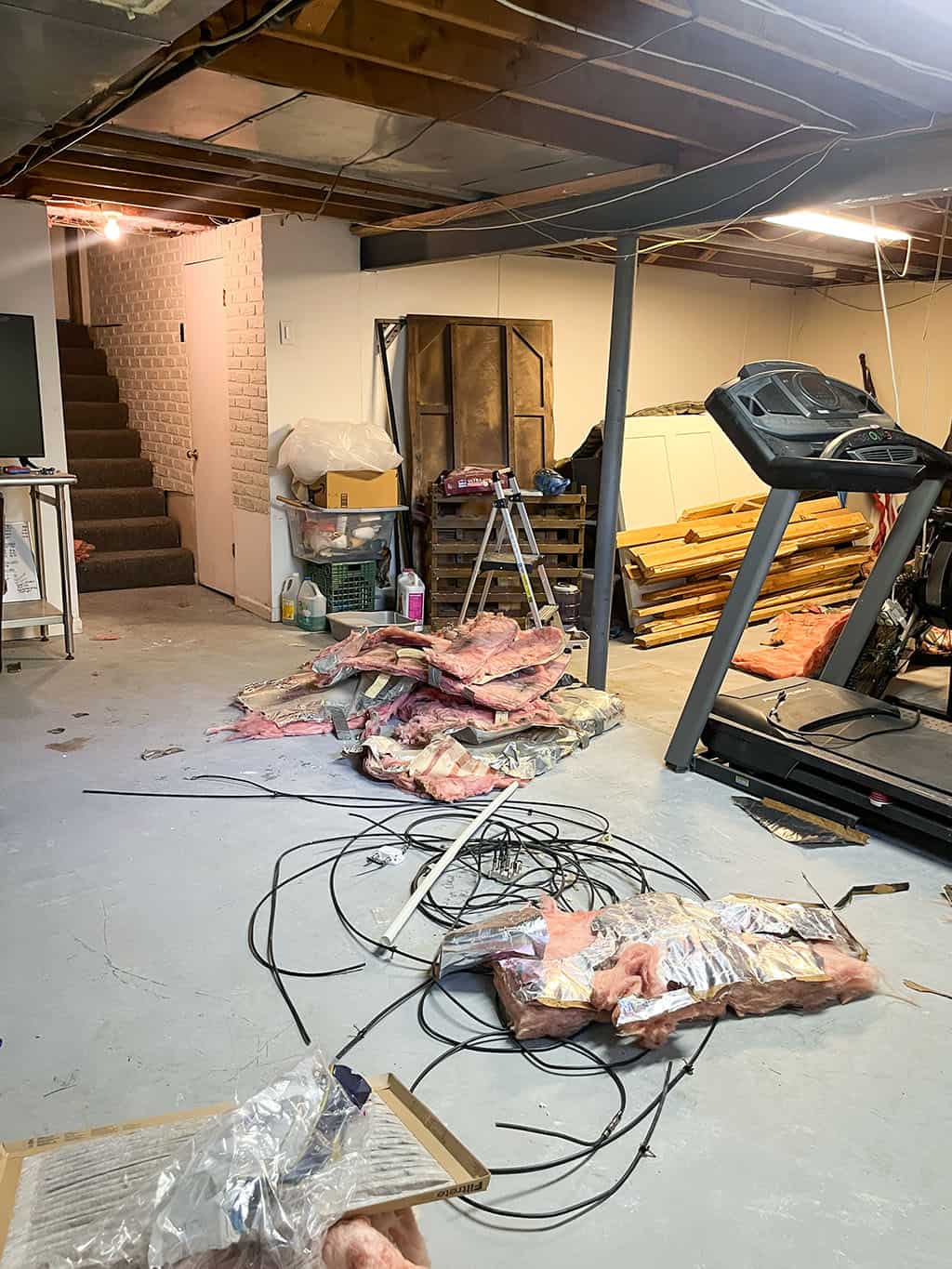 DIY basement update on a small budget — Phase 1 progress