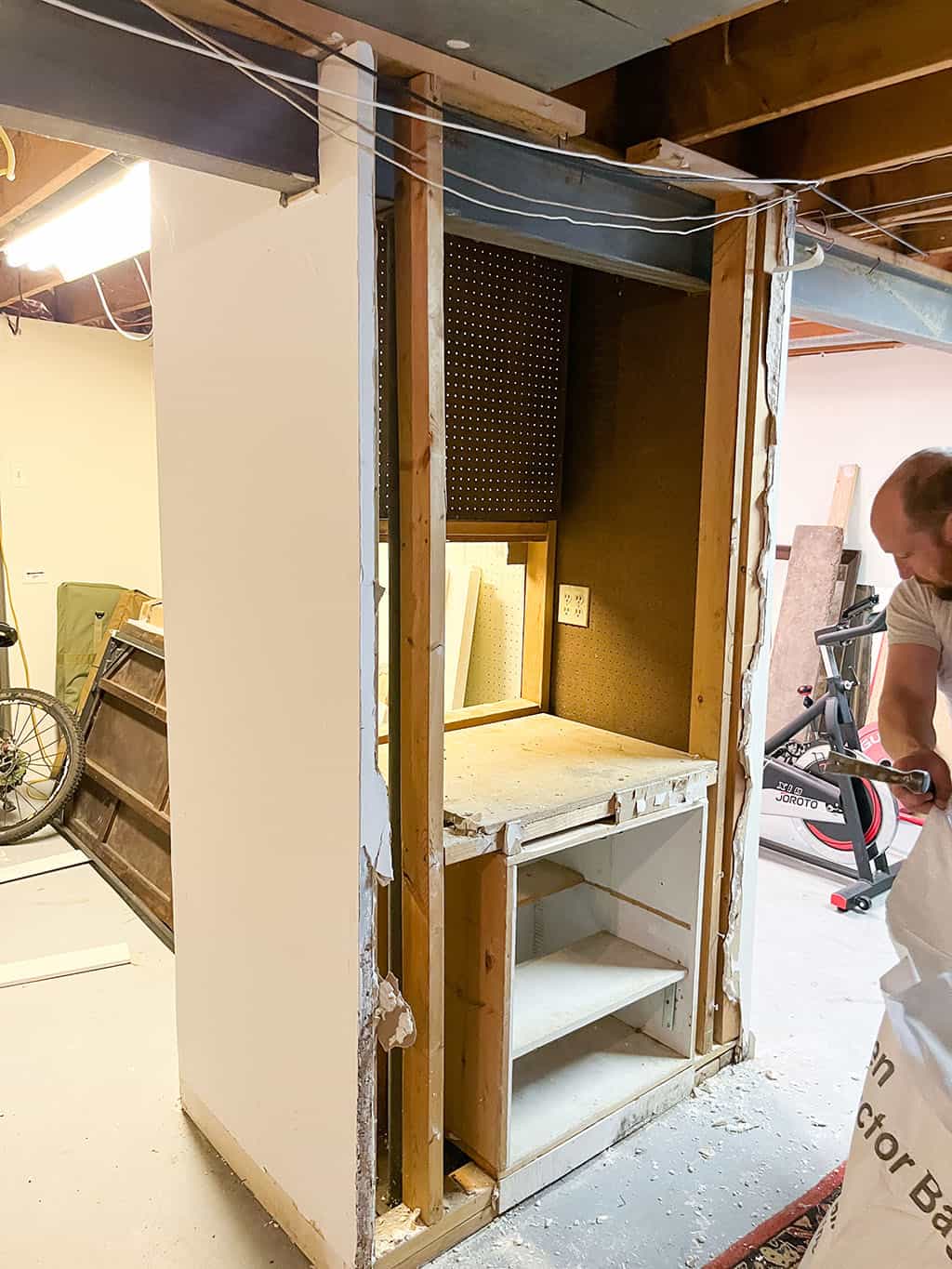 DIY basement update on a small budget — Phase 1 progress