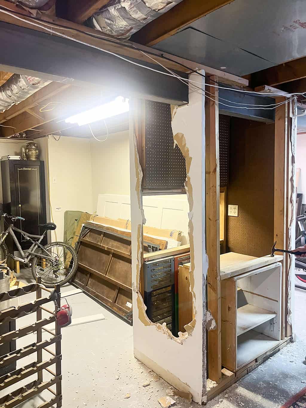 DIY basement update on a small budget — Phase 1 progress