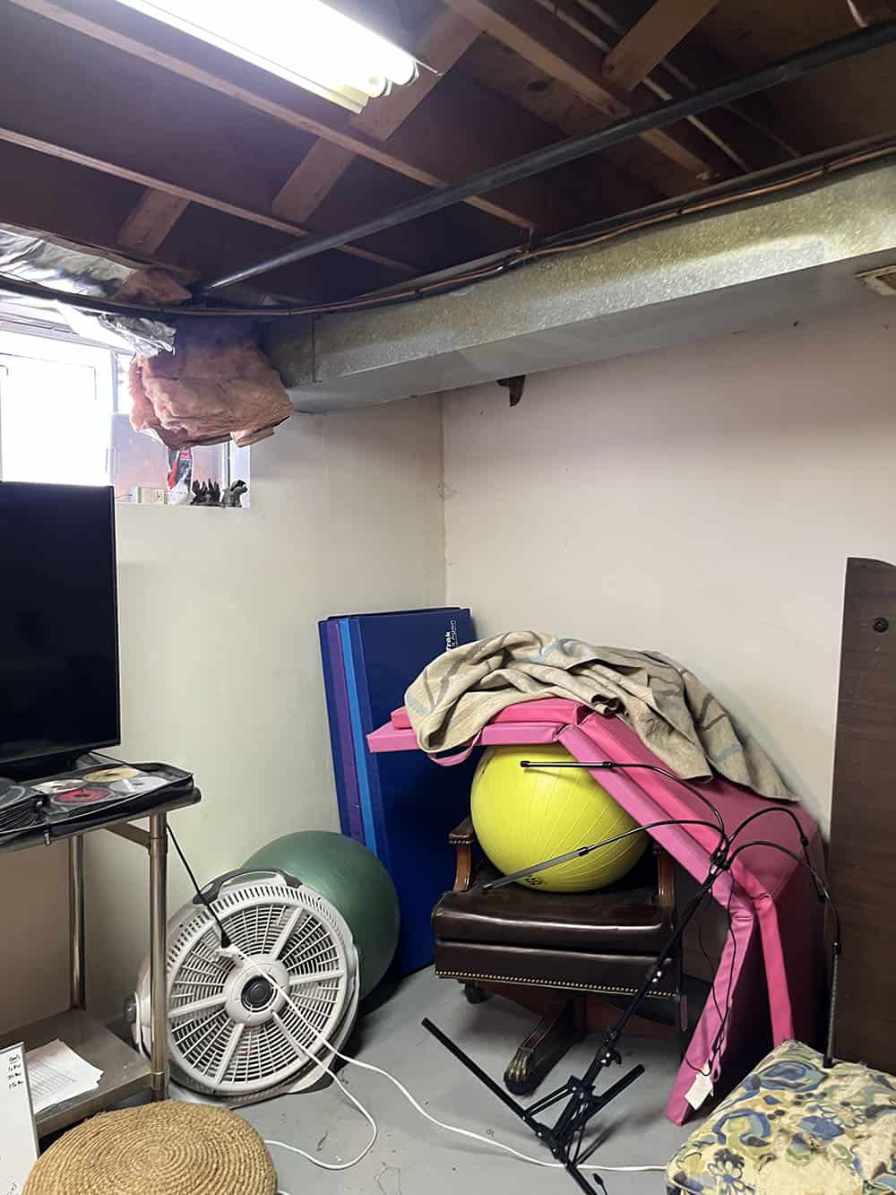 DIY basement update on a small budget — Phase 1 progress