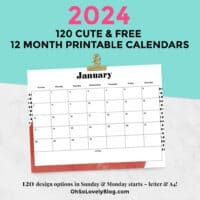 FREE 2024 calendars — 120 beautiful designs to choose from!