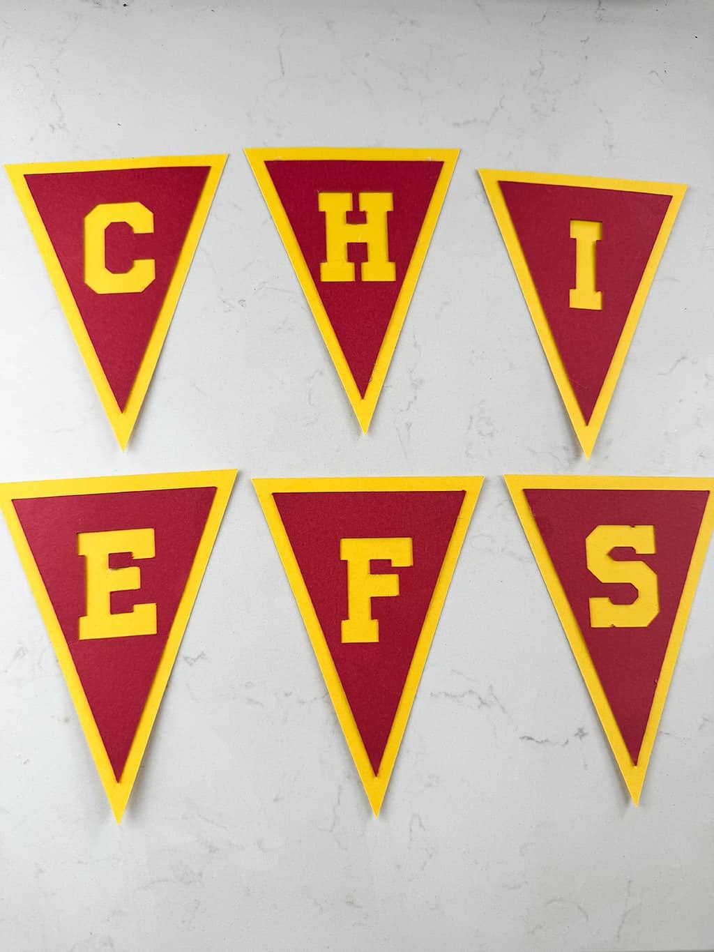 Super Bowl decorations - DIY ideas - Let's go Kansas City Chiefs!