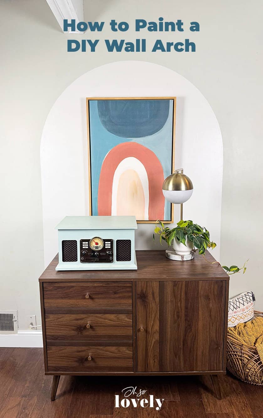 DIY painted wall arch tutorial – So easy, can be completed in 1 day!