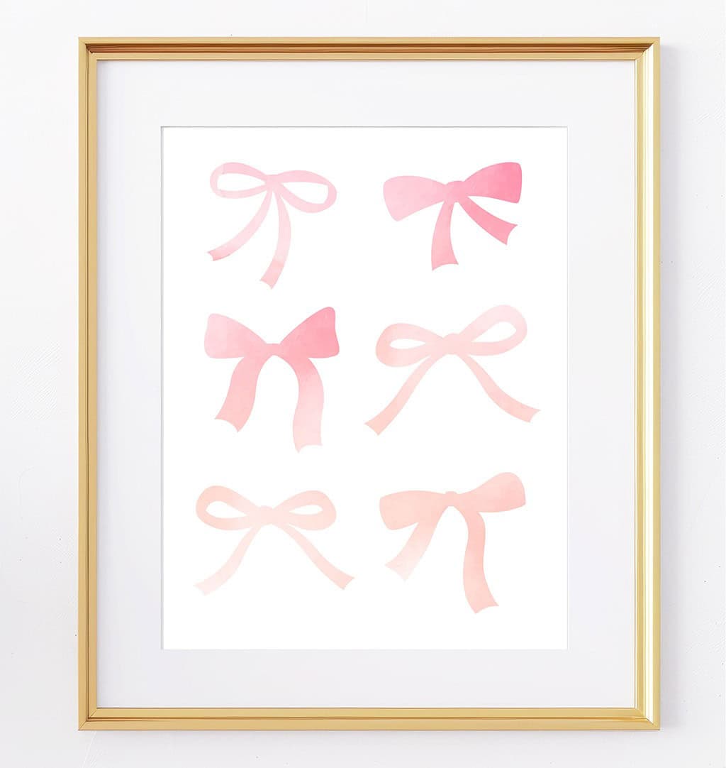 Ribbon art printables – 17 FREE options – perfect for framing!