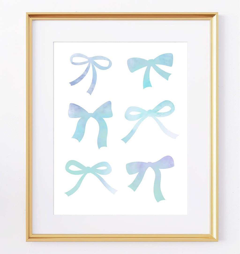 Ribbon art printables – 17 FREE options – perfect for framing!